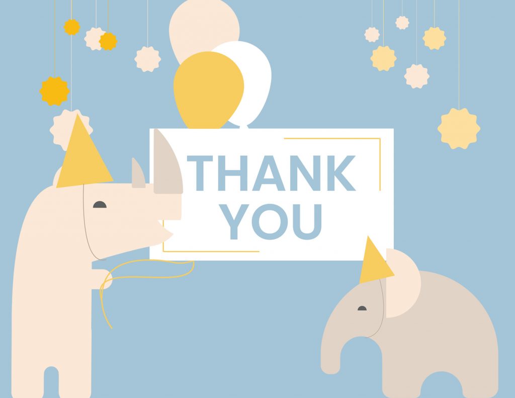 Thank You Note Baby Shower Home Interior Design